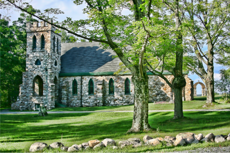 Stone Church Wedding Little Stone Church | Venue Mackinac Island, MI