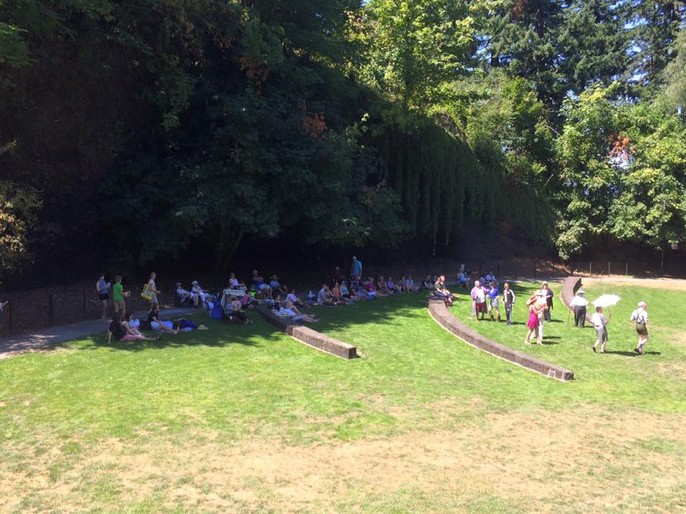 Mt Tabor Amphitheater Wedding After Their Intimate Ceremony At Mount